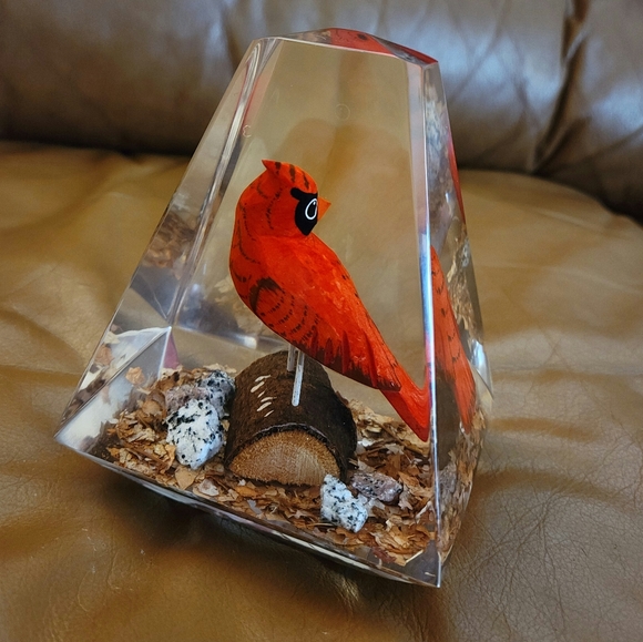 unknown | Art | Glazed Red Cardinal Art Size 535 | Poshmark